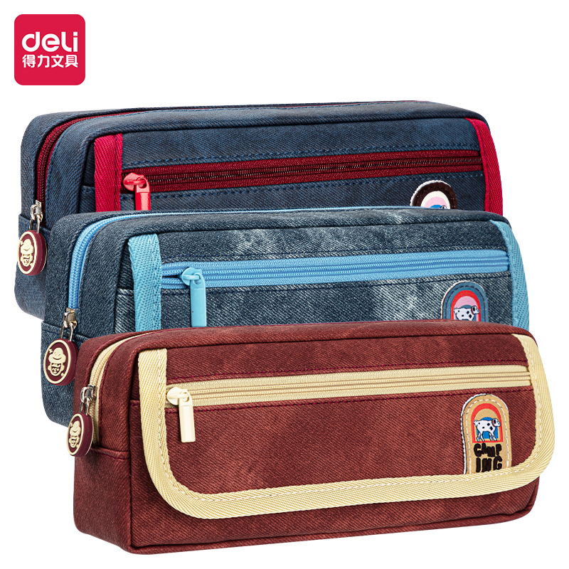 Deli Pencil Pouch: Pencil Pouches Bulk, Beautiful Pencil Bag Box