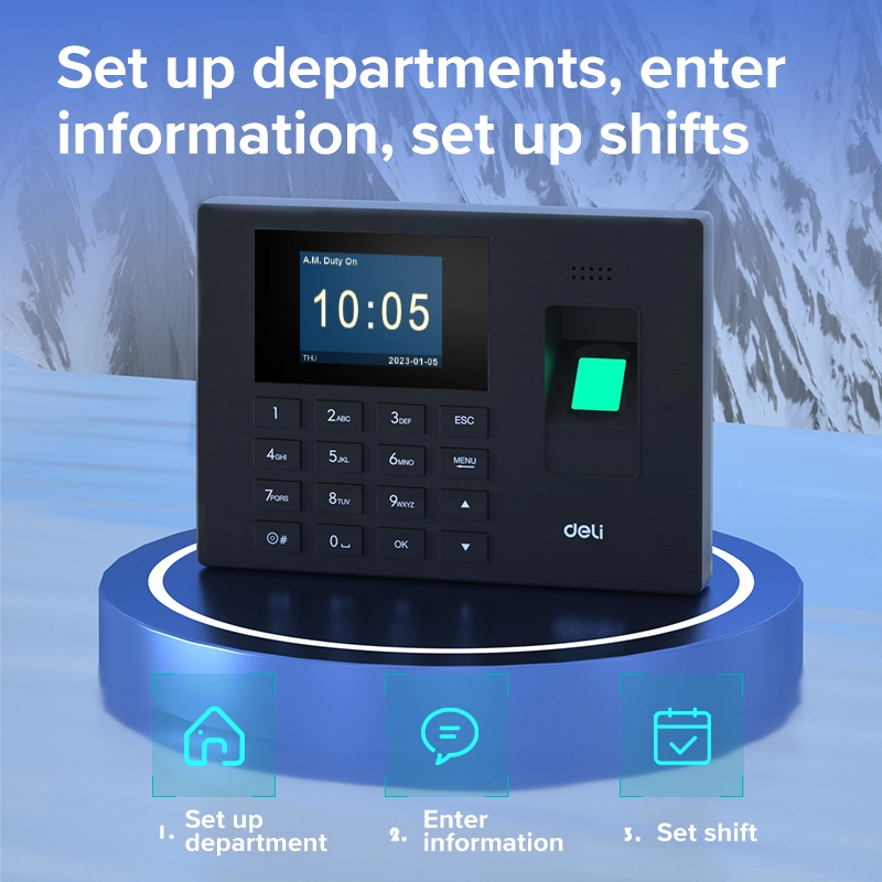 Deli-ES151 Fingerprint Attendance Machine - Deli Group Co., Ltd. Deli-ES151 Fingerprint Attendance Machine - Deli Group Co., Ltd.